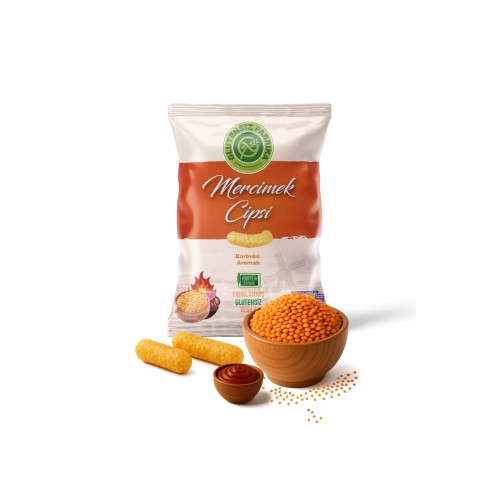 Barbekü Soslu 3 X 60 Gram Vegan Mercimek Cipsi