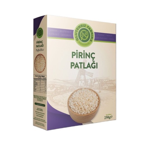 Sade 250 Gr Katkısız Vegan Kahvaltılık Pirinç Patlağı